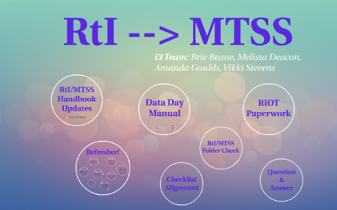 RtI --> MTSS by Amanda Goulds on Prezi