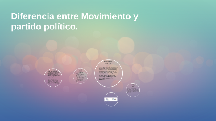 Diferencia entre Movimiento y partido politico. by sarah arango on Prezi