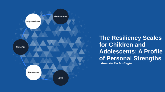 Resiliency Scales for Children and Adolescents by amanda peclat-begin ...