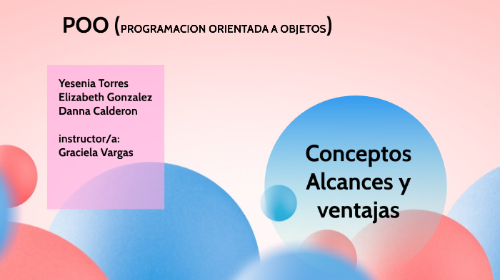Poo (programacion orientada a objetos by Danna Calderon on Prezi