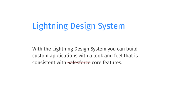 Lightning Design System by ABDUL RAOOF B on Prezi
