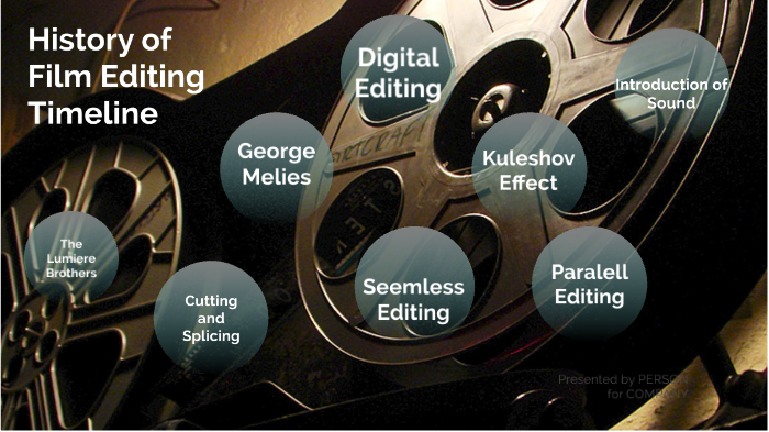 History of Film Editing Timeline Owen Southall by Owen Southall on Prezi