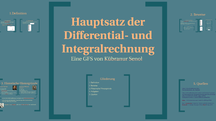 Hauptsatz der Differential- und Integralrechnung by Kübranur Senol on Prezi
