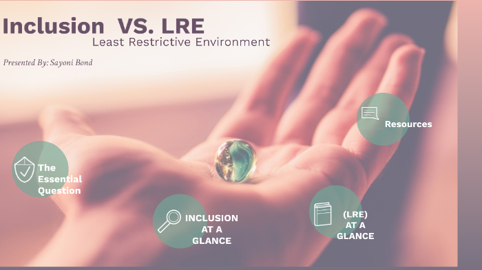 LRE VS. Inclusion by Sayoni Bond on Prezi