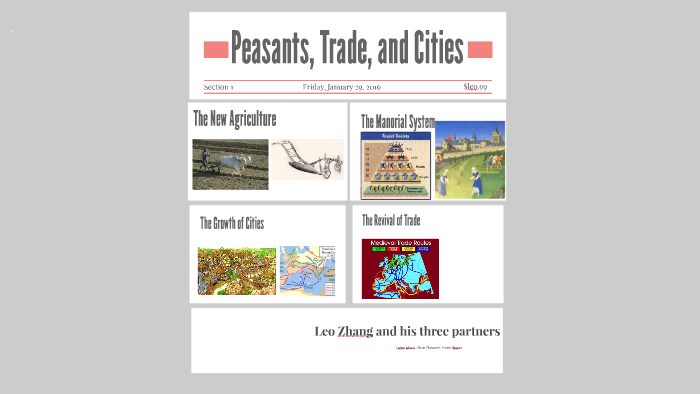 Peasants, Trade, and Cities by Lauren Whyte on Prezi