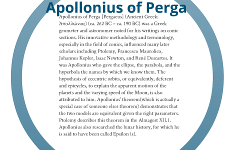 Apollonius of Perga by Caleb Taft on Prezi Next