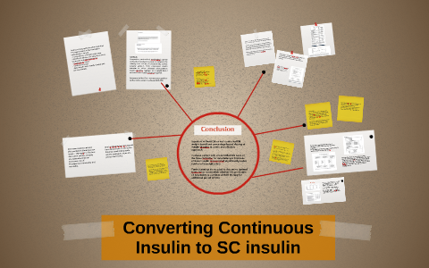 Converting Continuous Insulin to SC insulin by julio cesar marin concha ...