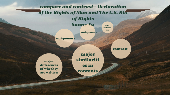 compare and contrast of Declaration of the Rights of Man and the US ...