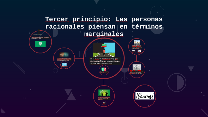 Tercer principio: las personas racionales piensan en términos ...