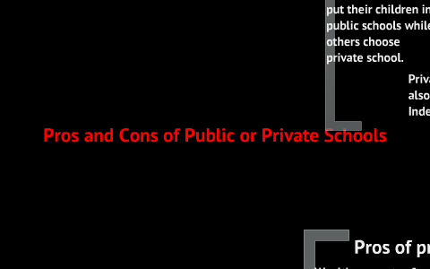 Pros and Cons of Private or Public Schools by Jomely Venn on Prezi