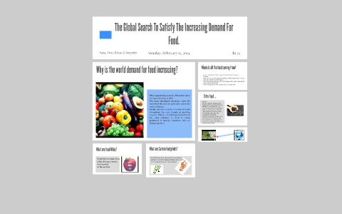 The Global Search To Satisfy The Increasing Demand For Food. by S B on ...