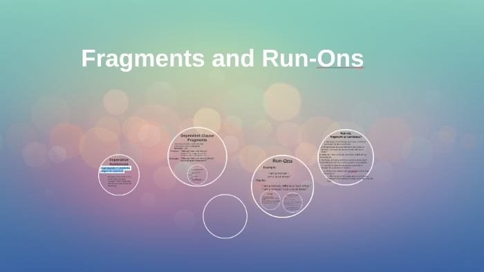 Fragments and Run-Ons by Brianna Whitehall