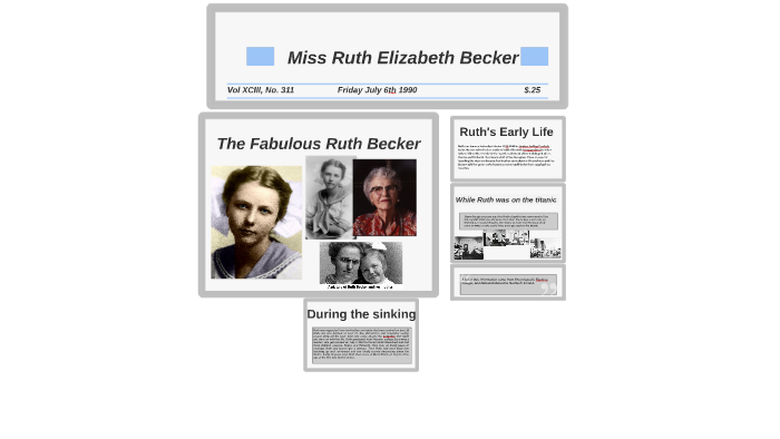 Miss Ruth Elizabeth Becker by trinity bobian on Prezi