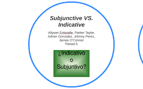 Subjunctive VS. Indicative by Allyson Entwistle on Prezi