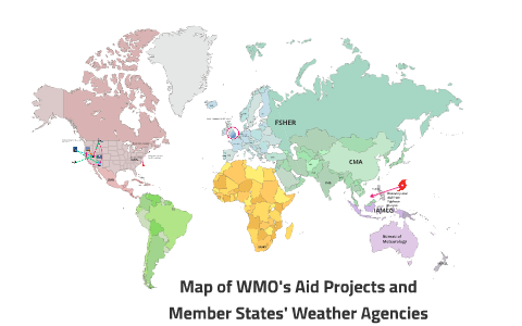 Map of WMO's Aid Projects and Members by AJ Velasco on Prezi