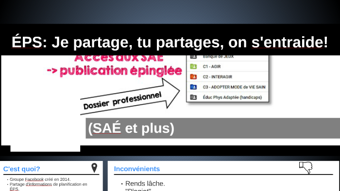 ÉPS: Je partage, tu partages, on s'entraide! by Francis Godin on Prezi