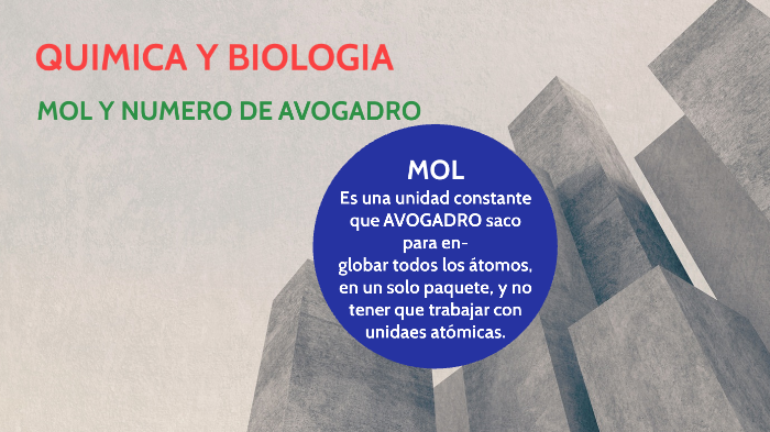 Mol y número de Avogadro by LAURA NATHALIA ALGECIRAS BLANDON on Prezi