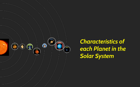 Characteristics of each Planet in the Solar System by avegail sealtiel ...