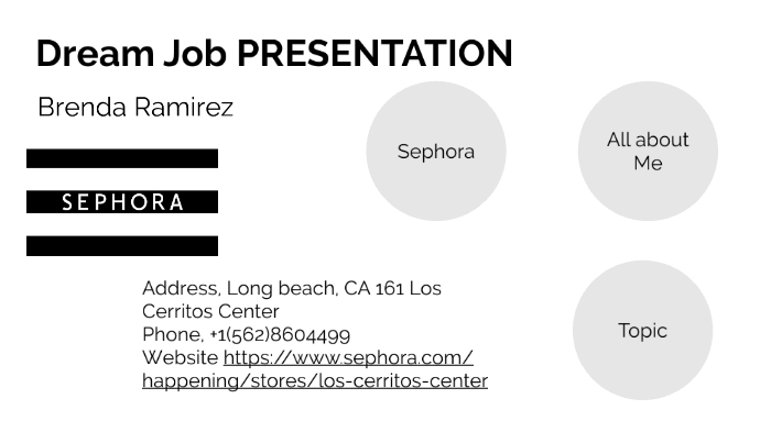 Dream Job presentation by Brenda Ramirez on Prezi