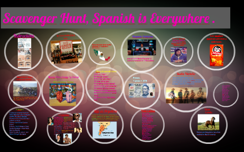 Scavenger Hunt, Spanish is Everywhere . by Mireya Hidalgo on Prezi
