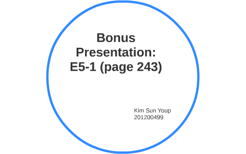 Bonus Presentation: E5-1 by SunYoup Kim on Prezi