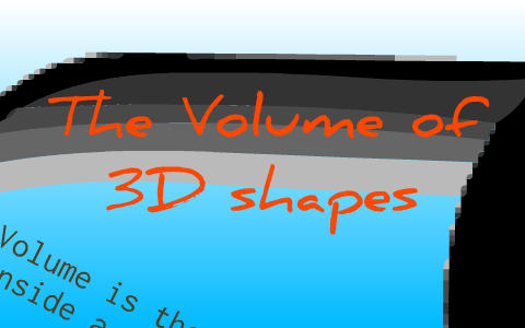 Volume of 3D Shapes by Andrew Lanning on Prezi