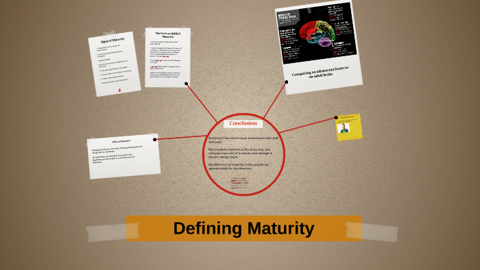 Defining maturity by Scott Baynham on Prezi