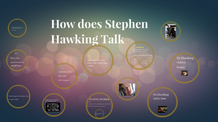 How does Stephen Hawking Talk by Martin David on Prezi