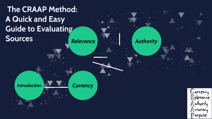 The CRAAP Method: A Quick and Easy Guide to Evaluating Sources by Kevon ...