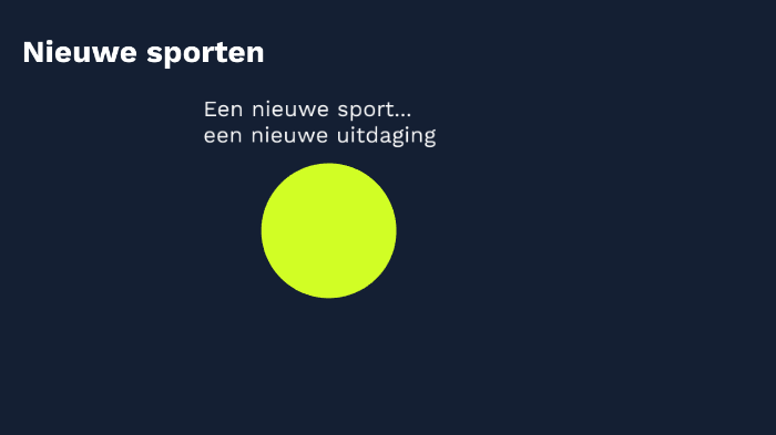 Nieuwe sporten door Stan Peeters by SGC Lier on Prezi