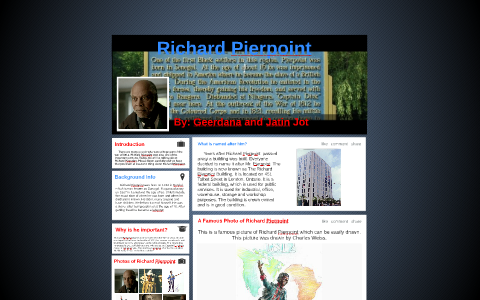 Richard Pierpoint by Geerdana J on Prezi