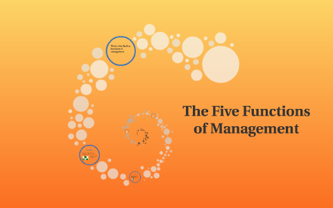 The Five Functions of Management by Karina Lagunas