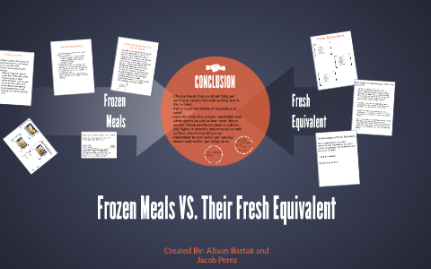 Frozen Meals VS. Their Fresh Equivalent by Alison Bartak on Prezi