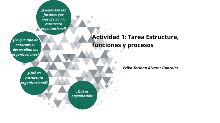 Actividad 1: Tarea Estructura, funciones y procesos by TATIANA ALVAREZ on Prezi