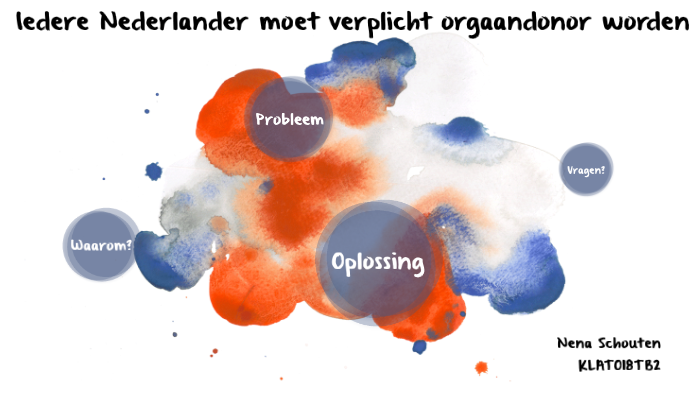 Iedere Nederlander moet verplicht orgaandonor worden by Nena Schouten ...