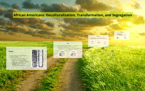 African Americans: Deculturalization, Transformation, and Se by Jessica ...