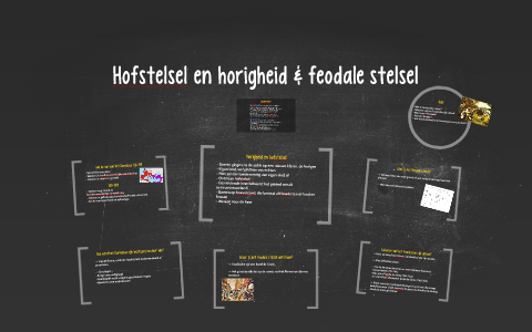 Hofstelsel en horigheid & feodale stelsel by Marre de Vries on Prezi