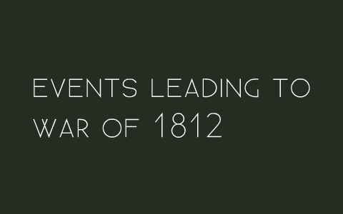Events Leading to the War of 1812 by Heather Bridgewater on Prezi