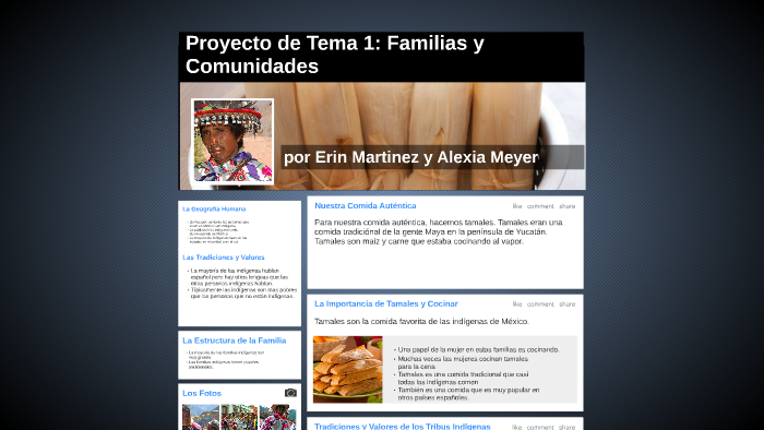 Proyecto de Tema 1: Familias y Comunidades by Erin Martinez on Prezi