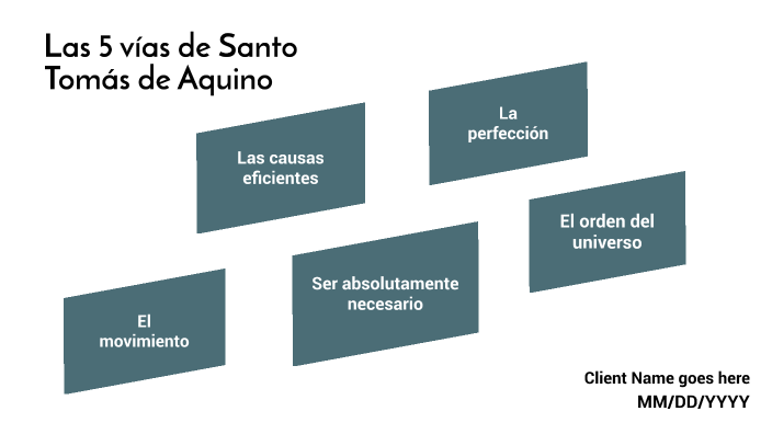 5 Vías de Santo Tomás de Aquino by DIANA CAROLINE SALAMANCA CARRASCO on ...