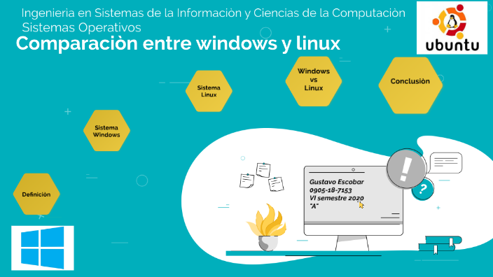 Comparaciòn entre sistema Operativo Windows y Linux by Gustavo Escobar ...