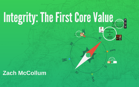 Integrity: The First Core Value by Zachary McCollum