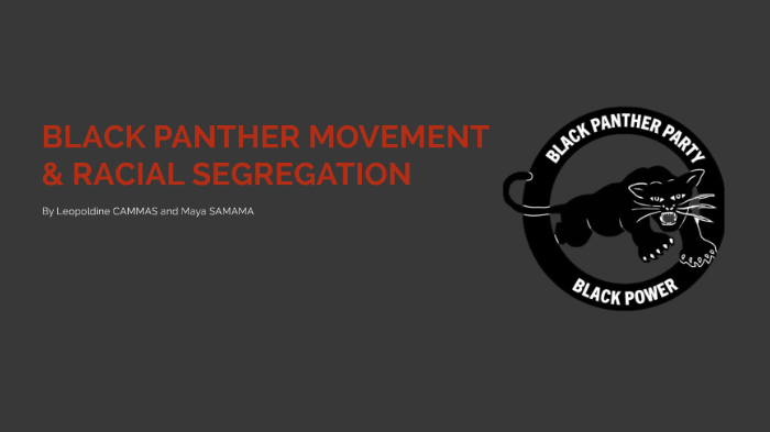 Black panther movement and racial segregation by Maya DUPONT on Prezi