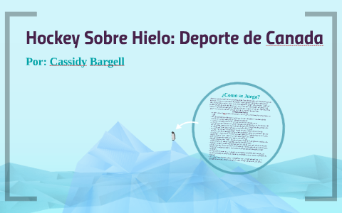 Hockey Sobre Hielo: Deporte de Canada by Cassidy Bargell on Prezi