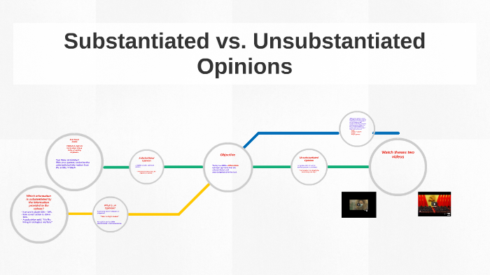 Substantiated vs. Unsubstantiated Opinions by Martha West on Prezi