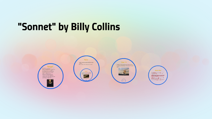 "Sonnet" by Billy Collins by Luke Layton on Prezi