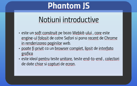 PhantomJS by Tudor Adrian on Prezi