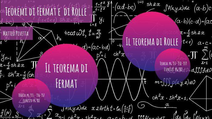 Teoremi di Fermat e Rolle by Matteo Pivetta on Prezi