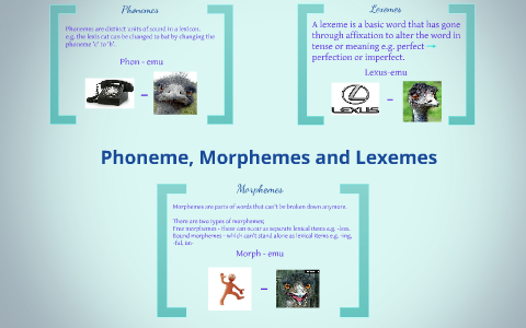 Morphemes, Lexemes and Phonemes by on Prezi