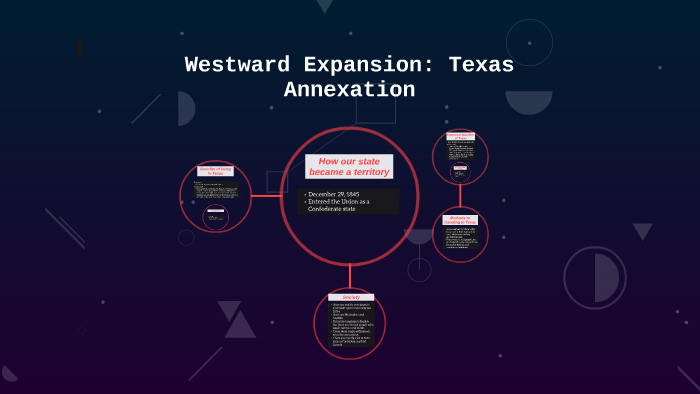 Westward Expansion: Texas Annexation by Francis Vega on Prezi